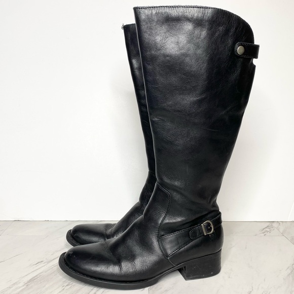 Born | Shoes | Born Cupra Black Leather Wide Calf Tall Boot 8 2 M ...